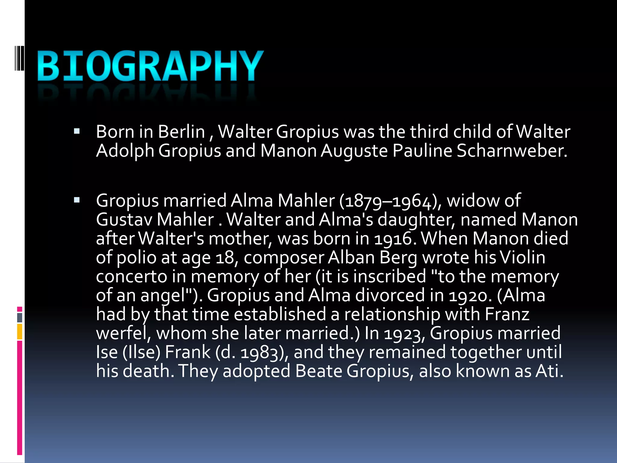 Walter gropius | PPTX