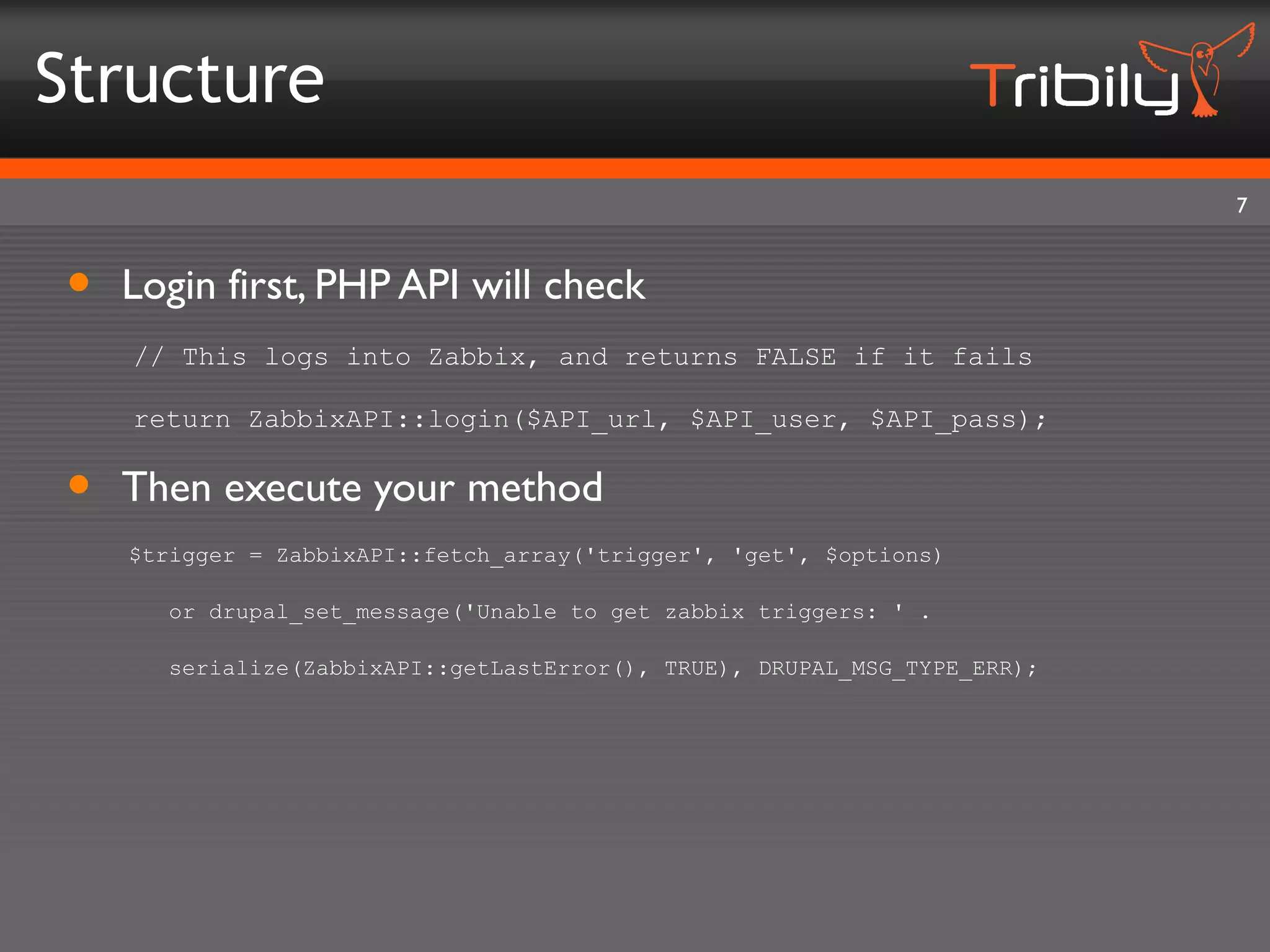 Using Zabbix API from Drupal | PPT