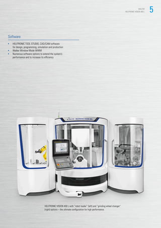 Walter Helitronic Vision 400L CNC Tool and Cutter Grinder - Brochure | PDF