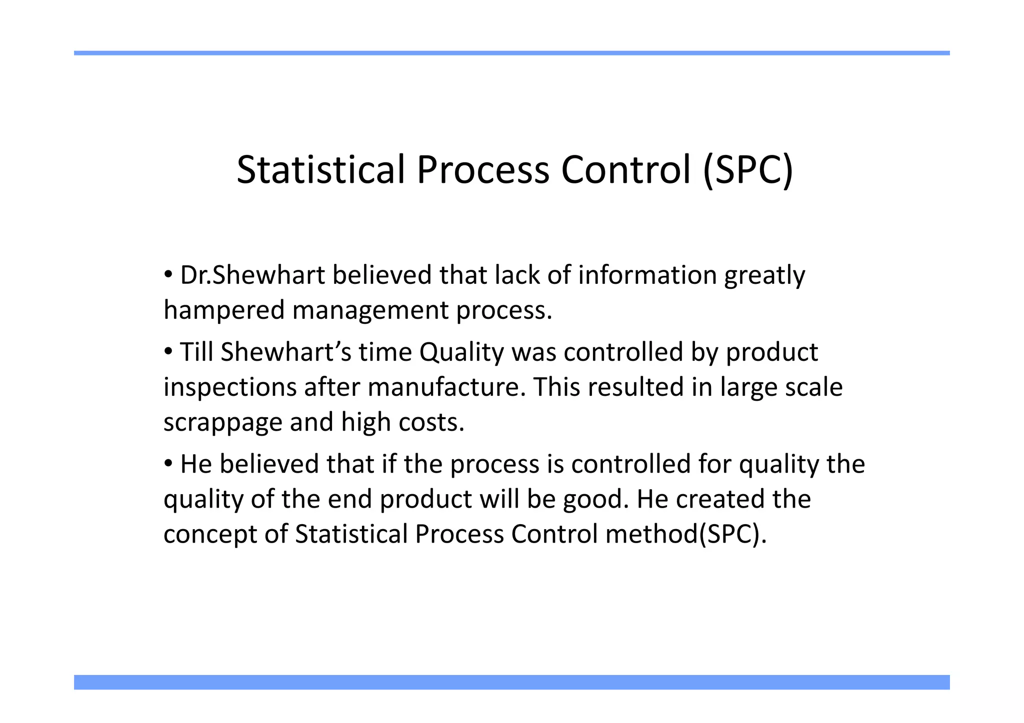 Walter Shewhart | PDF