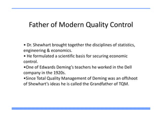 Walter Shewhart | PDF