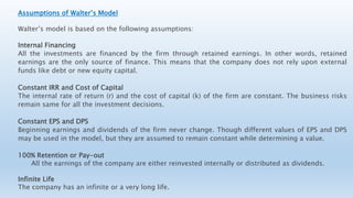 Walter’s model on dividend policy | PPTX