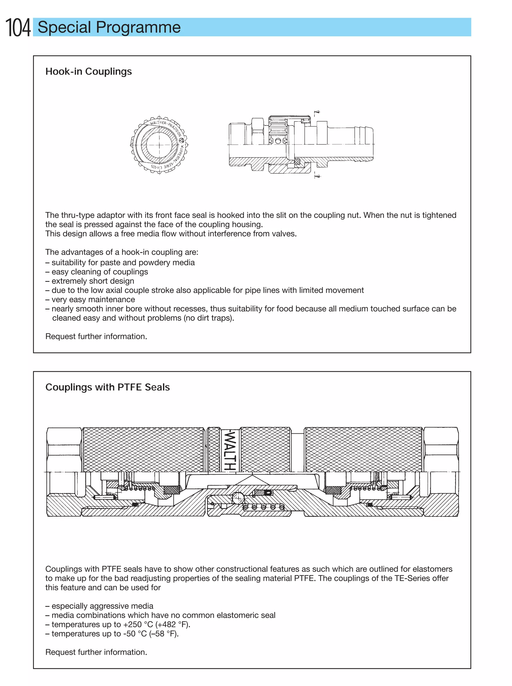 Walther prazision quick coupling technical catalog | PDF