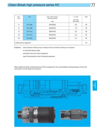 Walther prazision quick coupling technical catalog | PDF