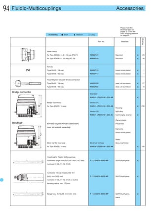 Walther prazision quick coupling technical catalog | PDF