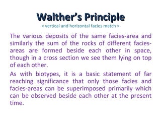 Walther’s law of correlation of facies | PPT