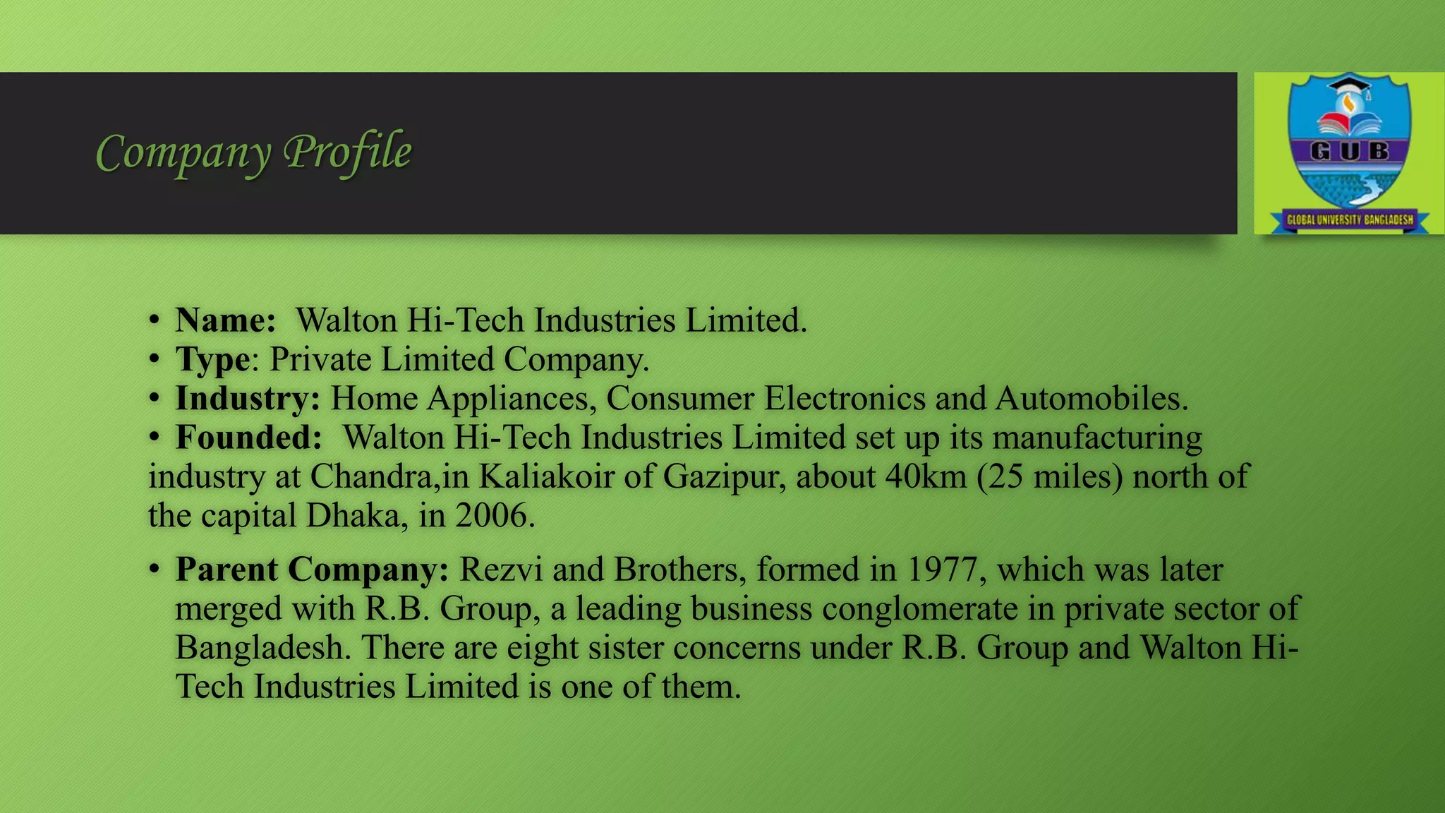 An Overview of Walton | PPTX