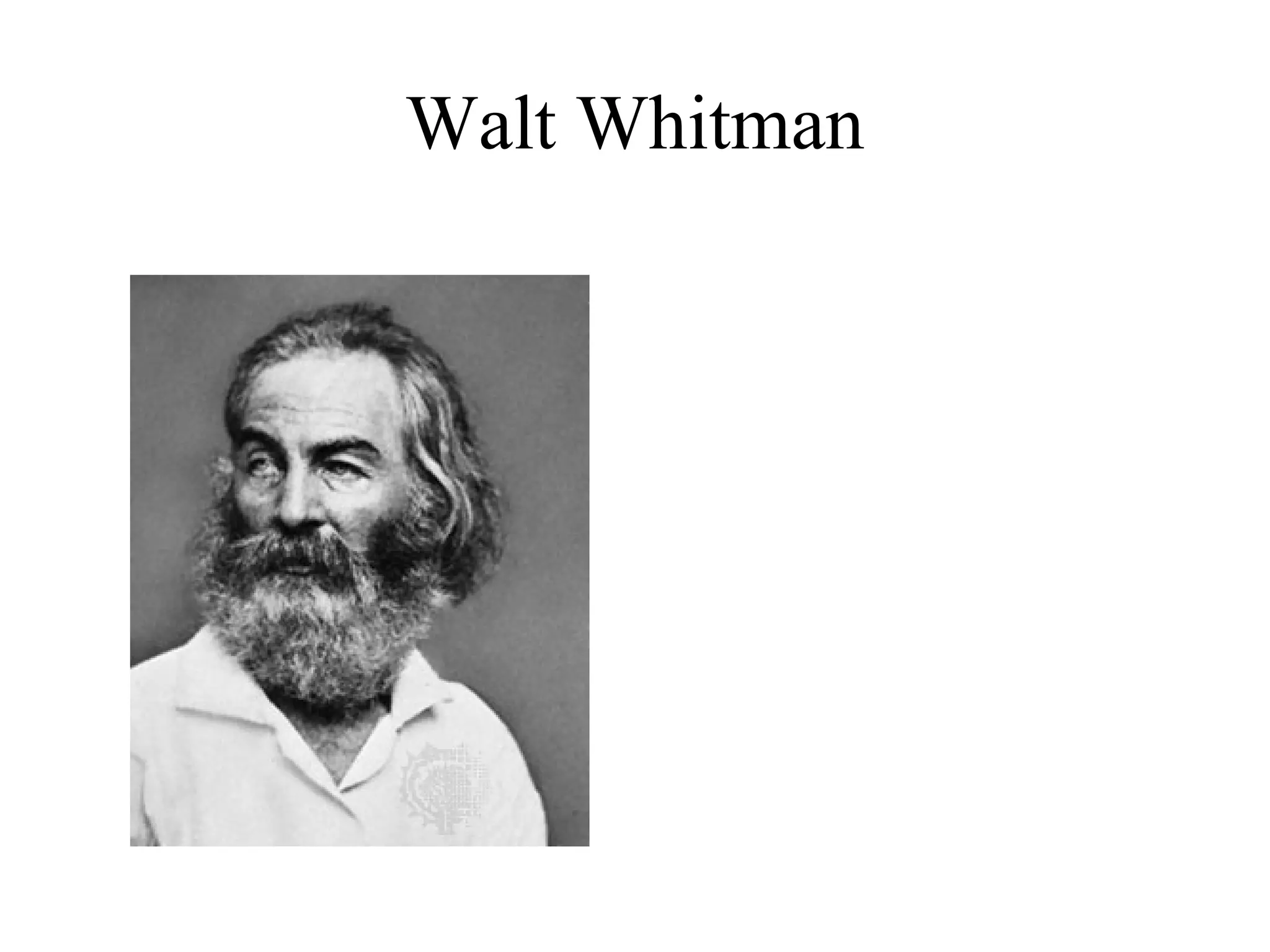 Walt whitman | PPT