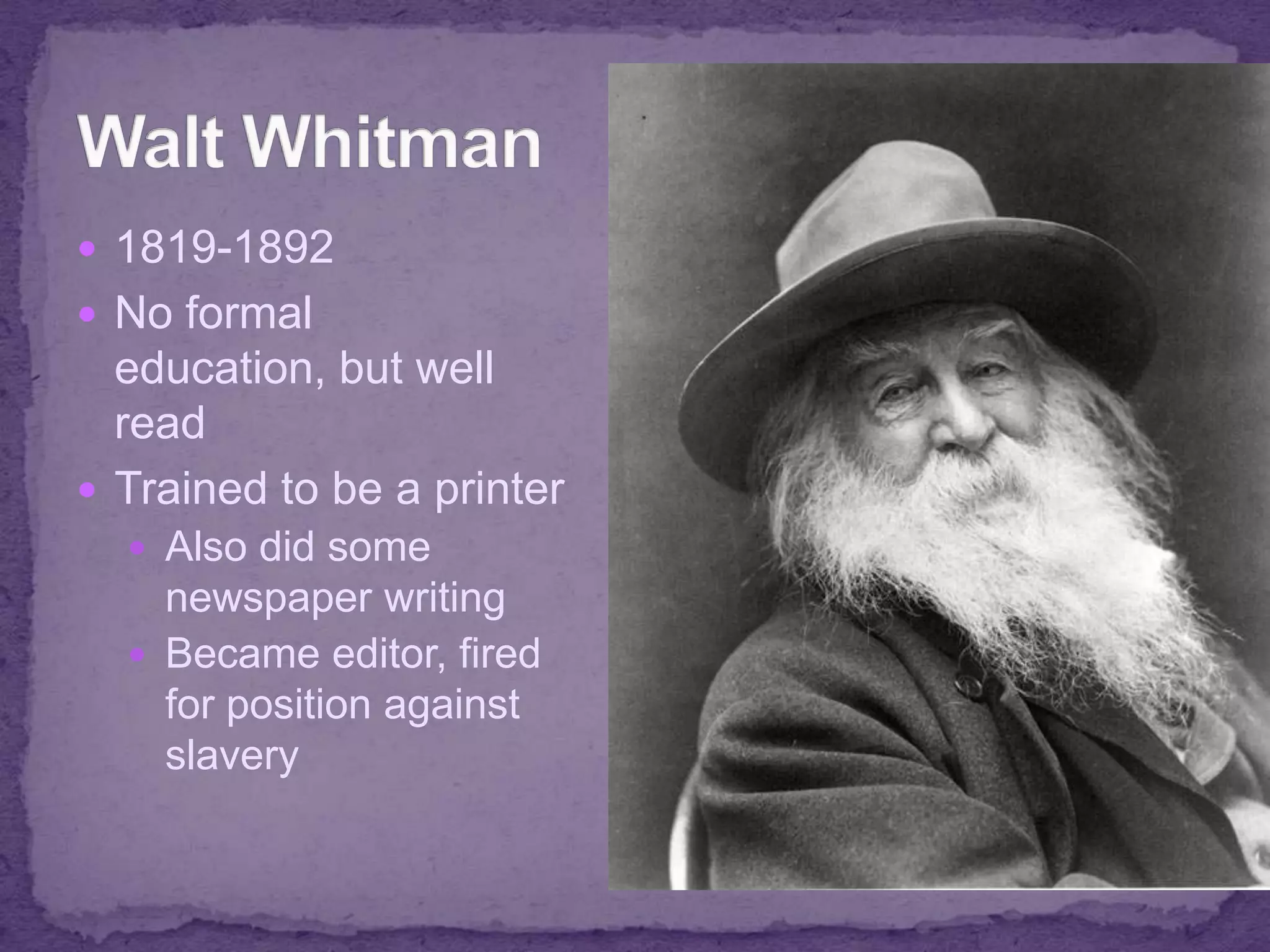 Walt whitman | PPTX