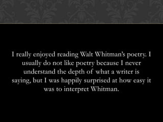 Walt whitman | PPTX