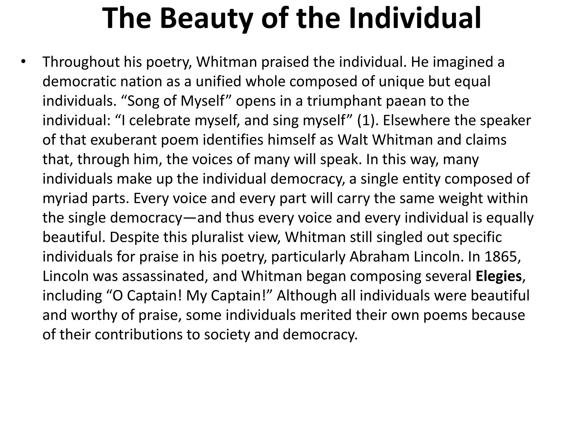 Walt whitman introduction | PPTX
