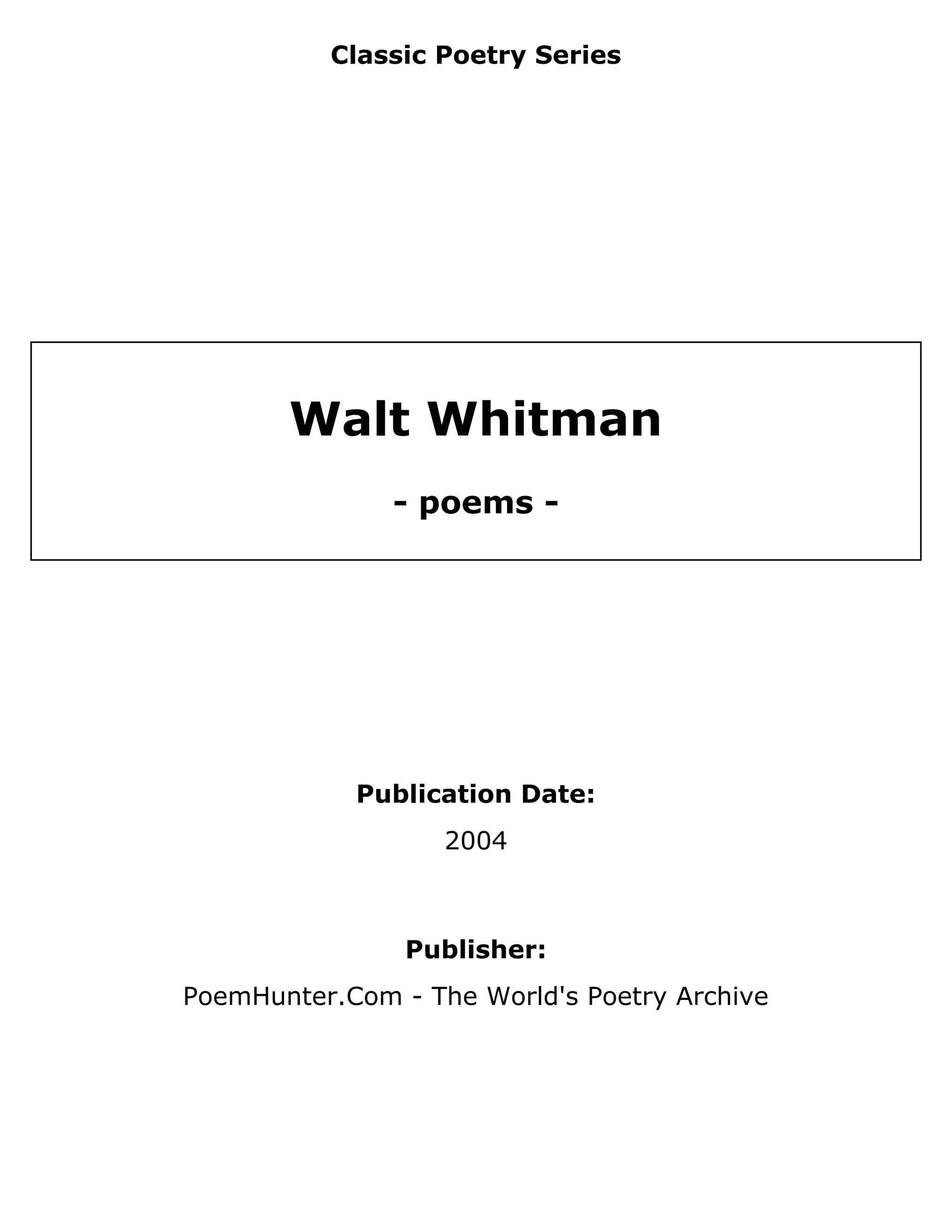 Walt whitman poems-2004_9 | PDF