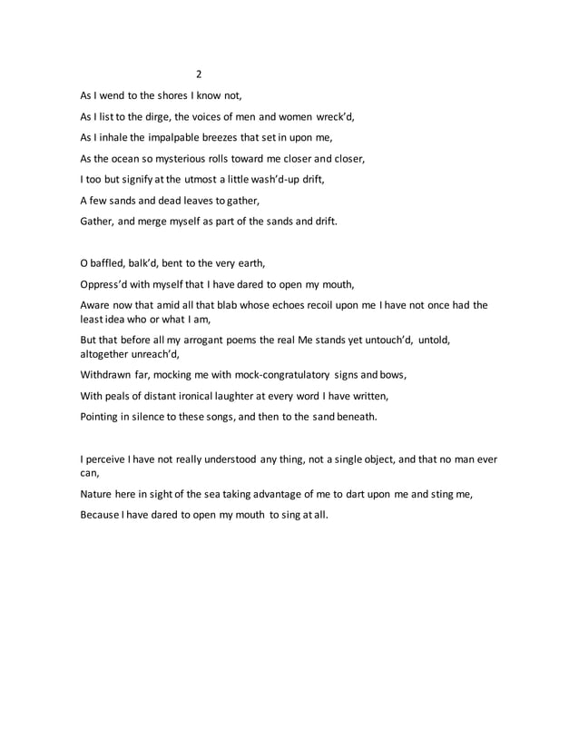 Walt whitman poetry | PDF