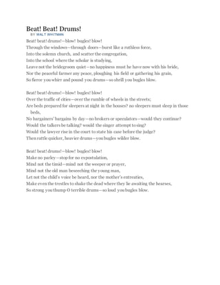 Walt whitman poetry | PDF