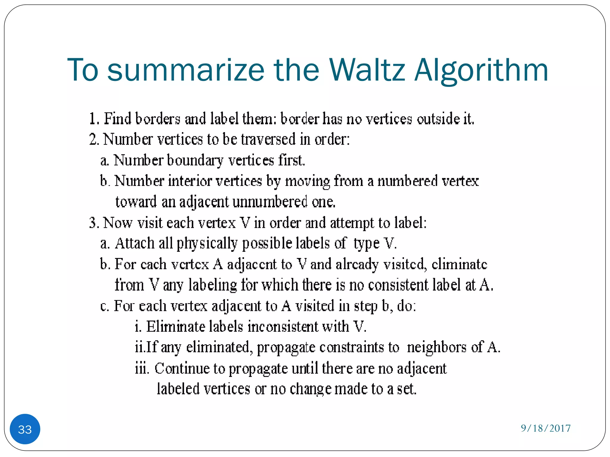 Waltz algorithm in artificial intelligence | PDF