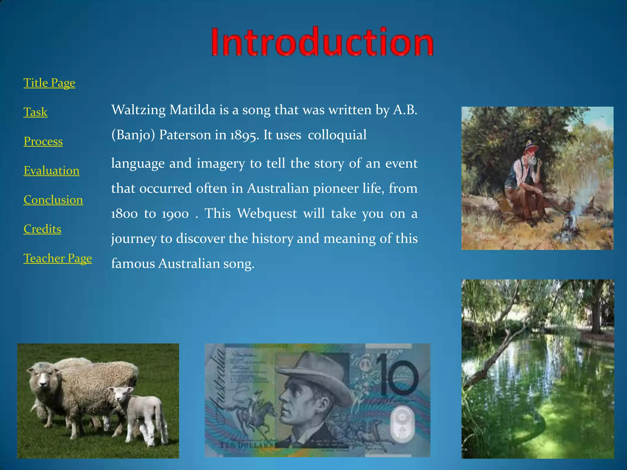 Waltzing matilda edgt940 | PPTX