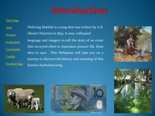 Meaning Of Waltzing Matilda