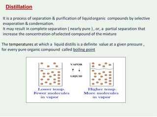 Determination of boiling point and distillation | PPTX