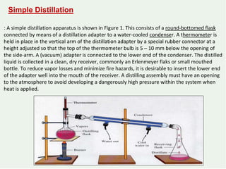 Determination of boiling point and distillation | PPTX