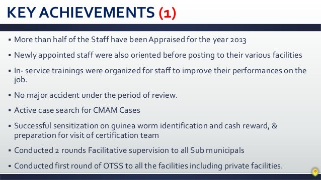 2014 Half Year Performance review