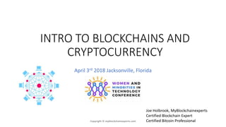 INTRO TO BLOCKCHAINS AND CRYPTOCURRENCY | PPT