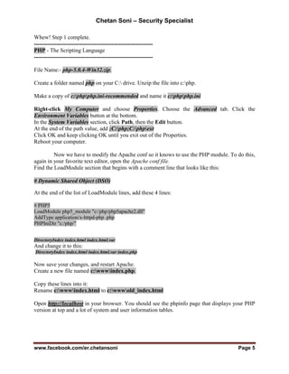 Wamp & LAMP - Installation and Configuration | PDF