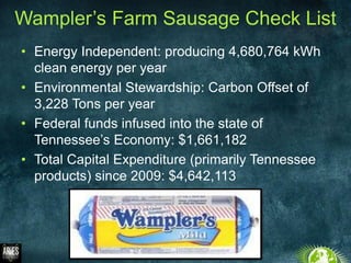 Wampler's Sausage Celluose to Energy | PPT