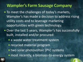 Wampler's Sausage Celluose to Energy | PPT