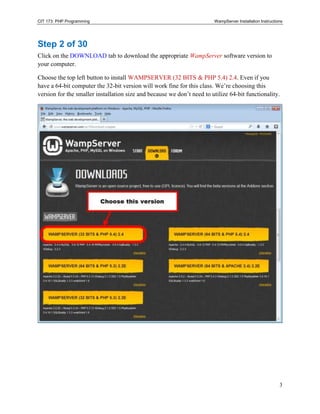 Wampserver install | PDF