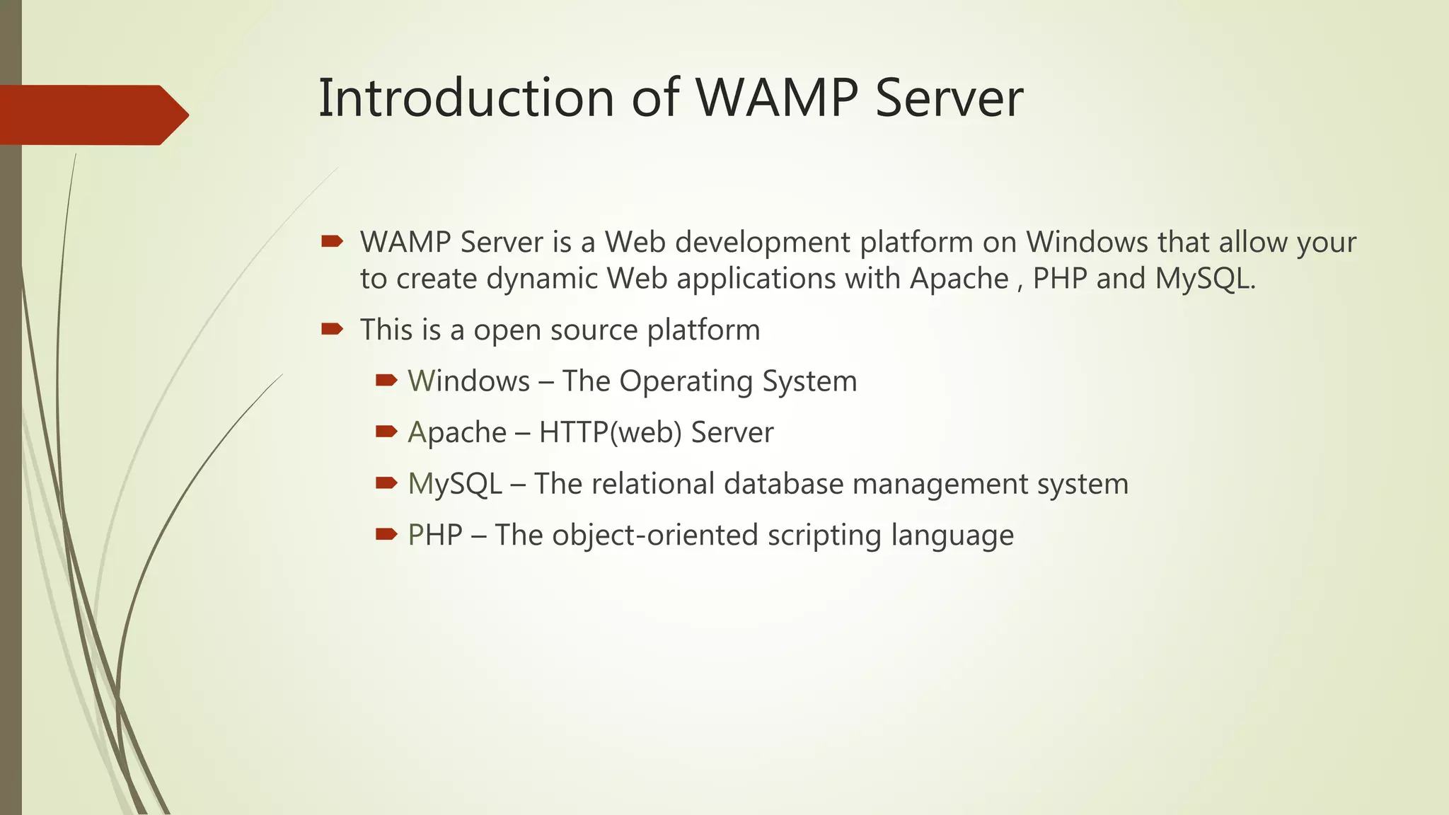 Wampserver installation ajay-di-sharma | PPTX