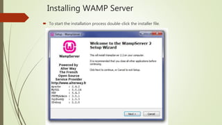Wampserver installation ajay-di-sharma | PPTX