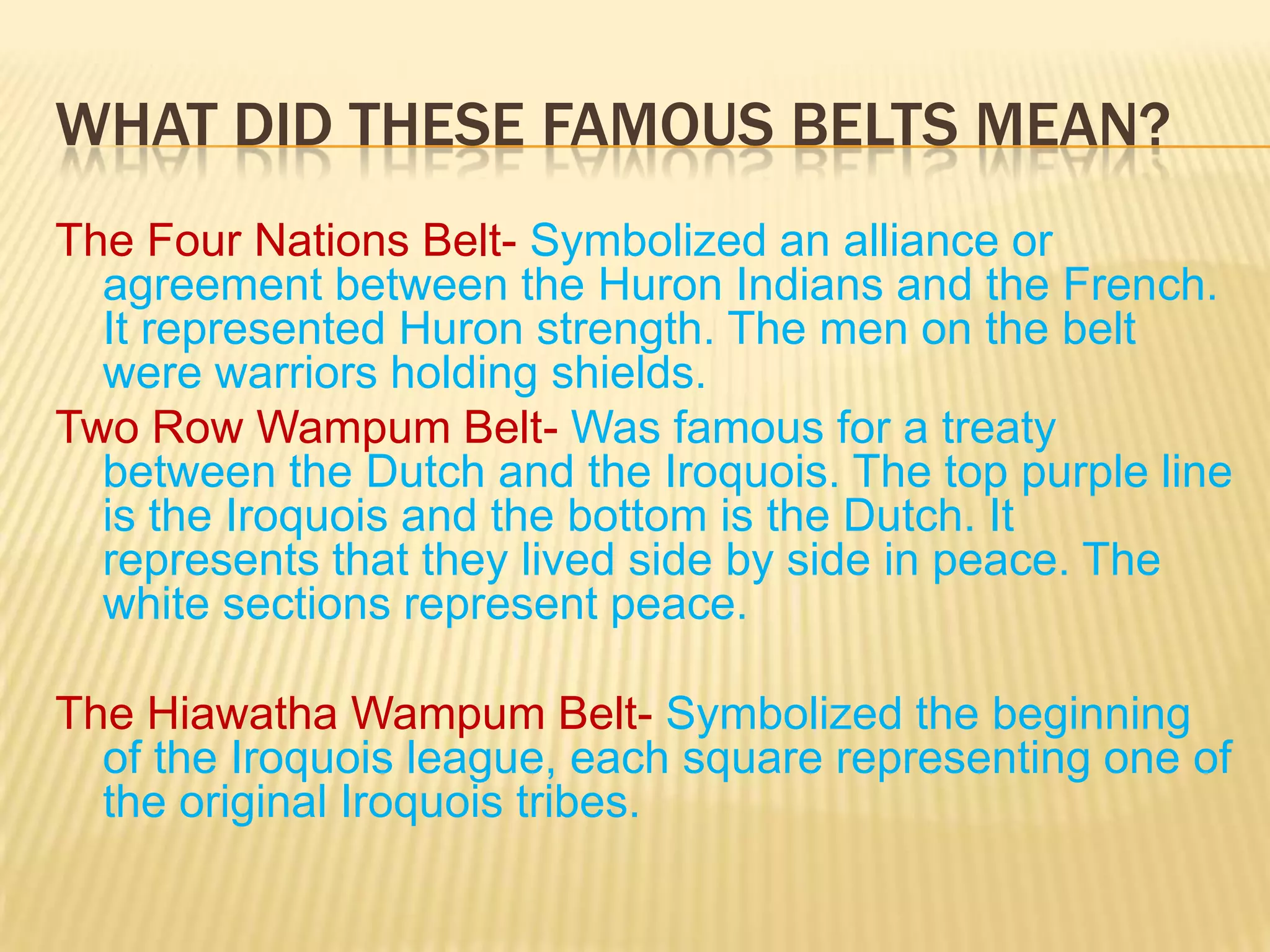 Wampum belt powerpoint | PPTX