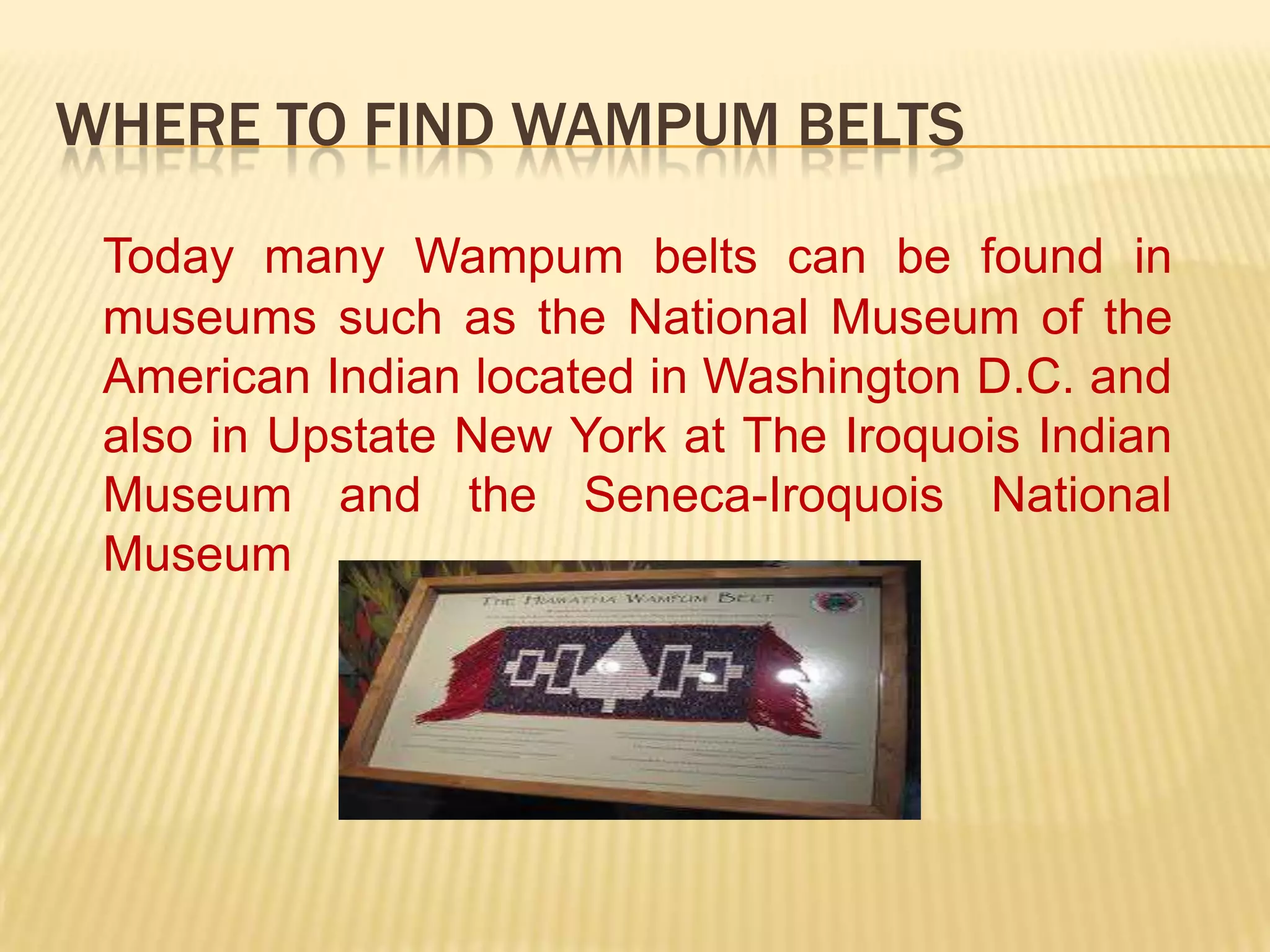 Wampum belt powerpoint | PPTX