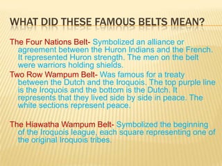 Wampum belt powerpoint | PPTX