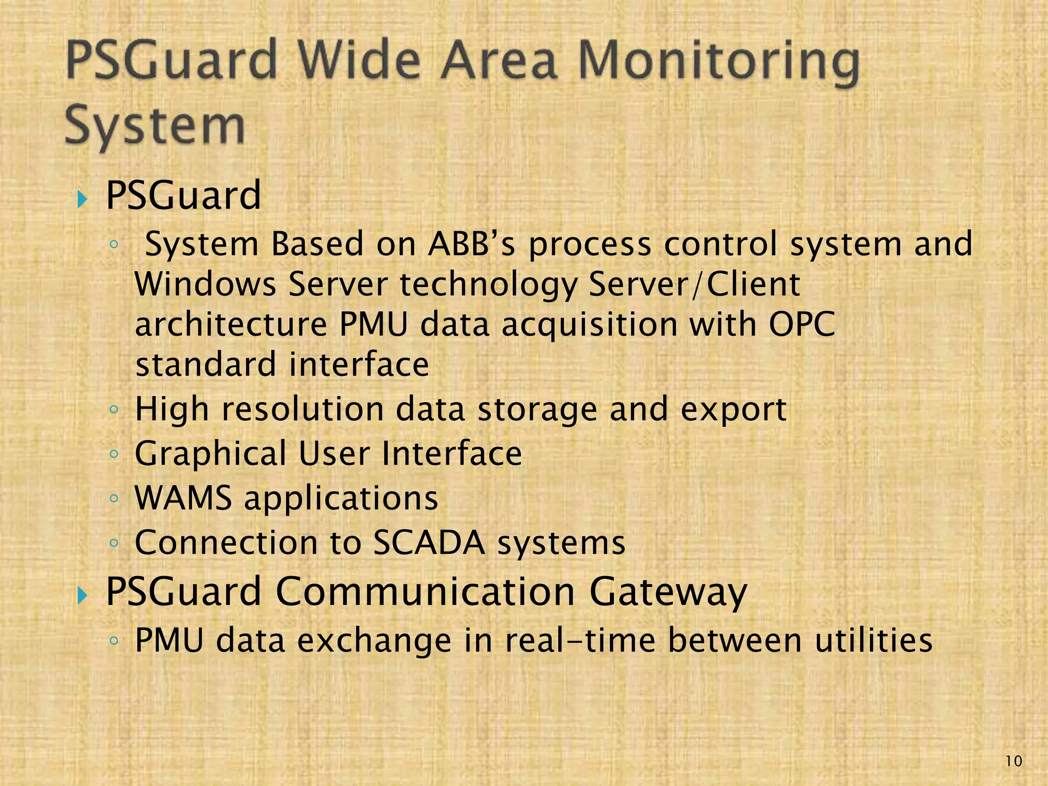 WIDE AREA MONITORING SYSTEMS(WAMS) | PPTX