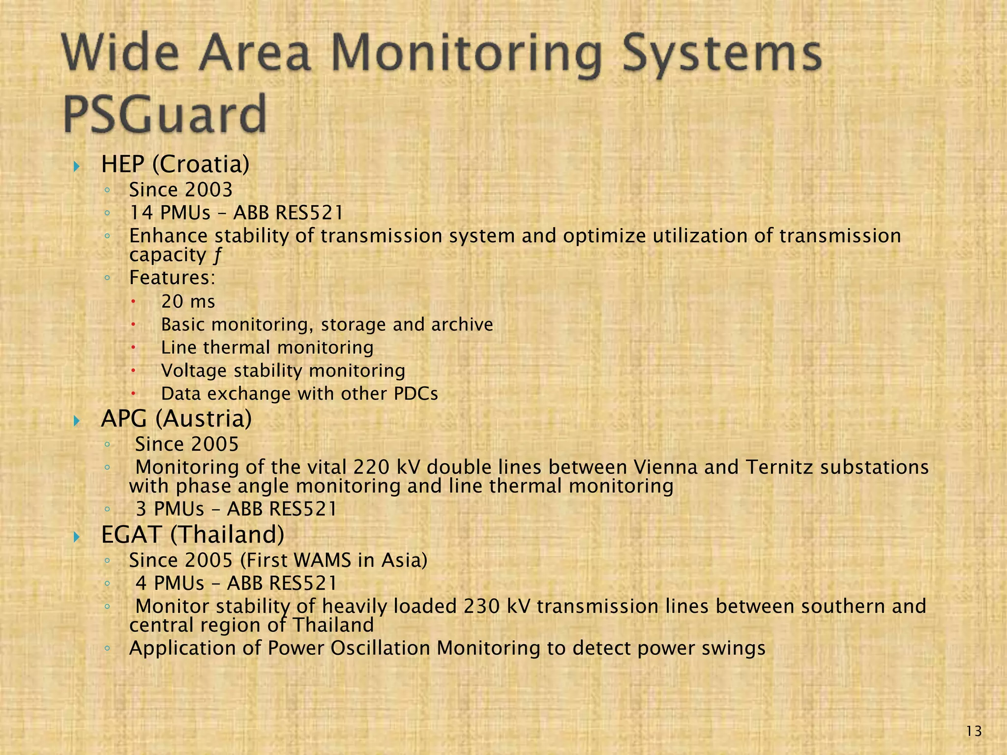 WIDE AREA MONITORING SYSTEMS(WAMS) | PPTX