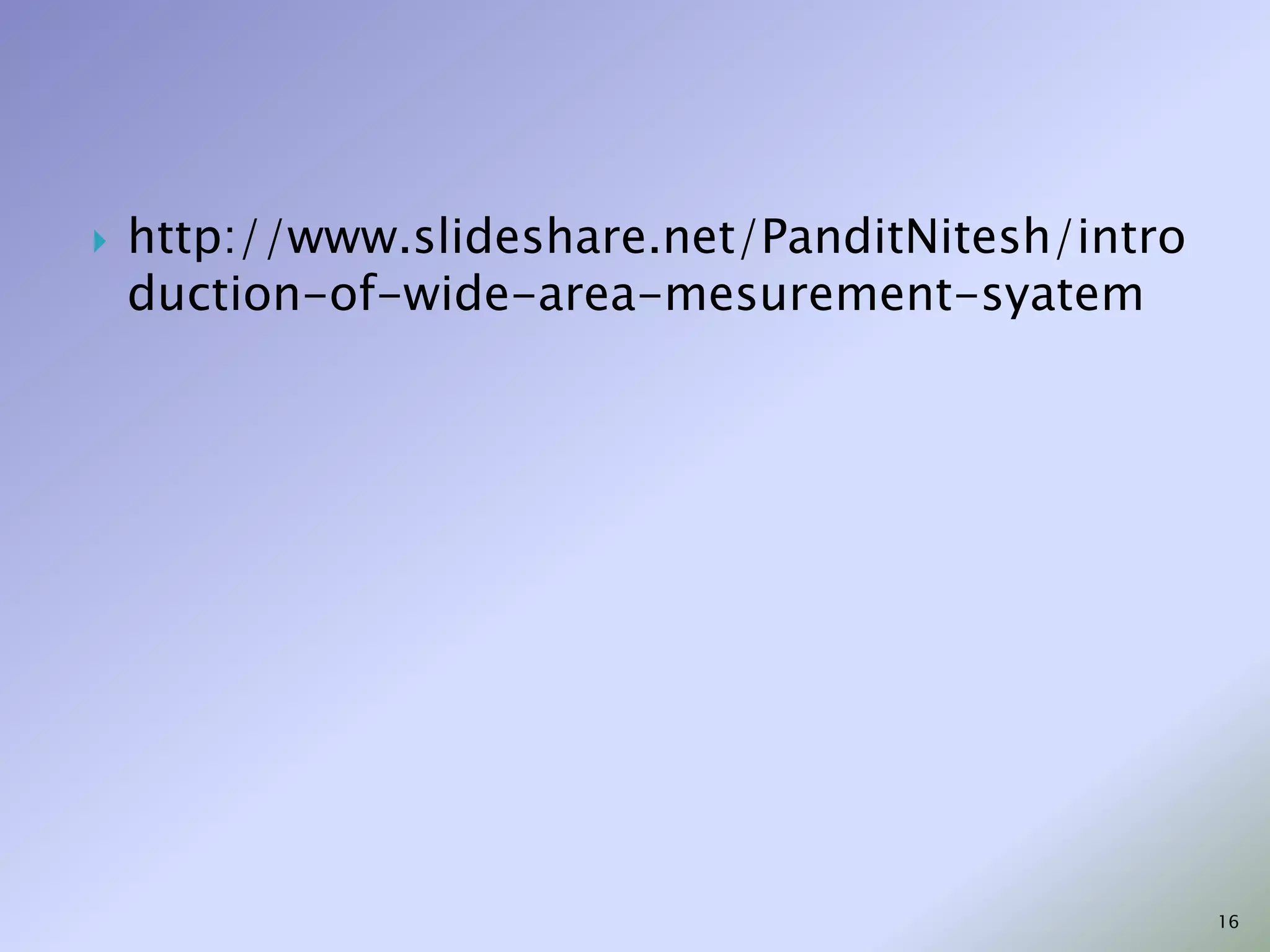 WIDE AREA MONITORING SYSTEMS(WAMS) | PPTX
