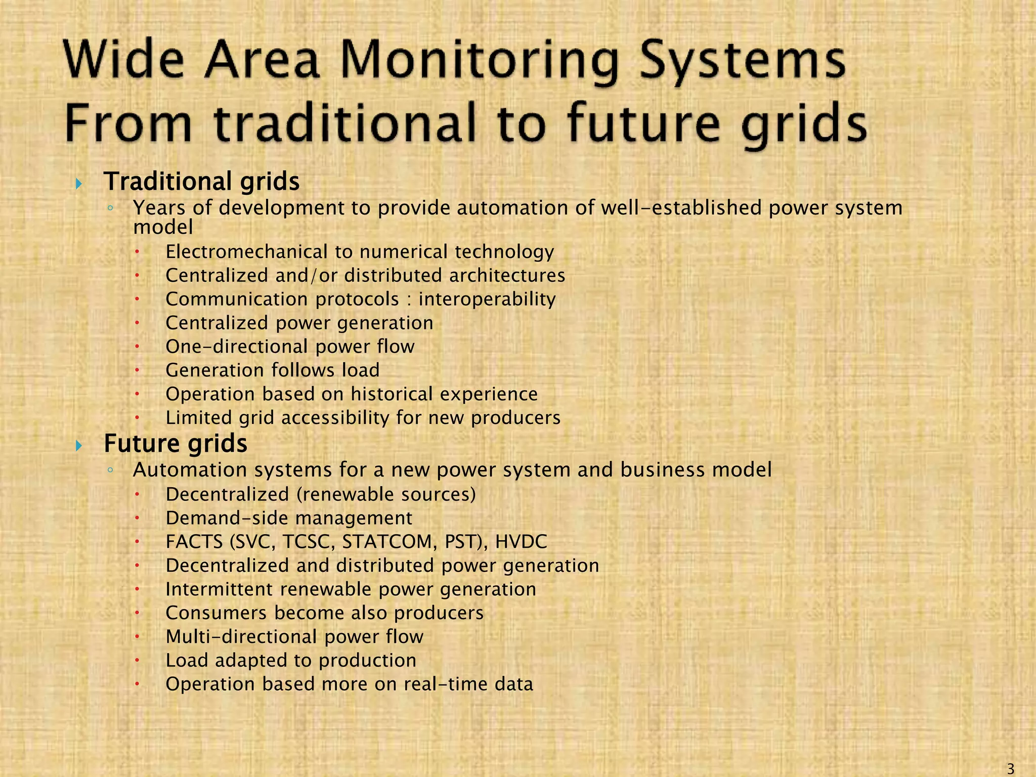 WIDE AREA MONITORING SYSTEMS(WAMS) | PPTX