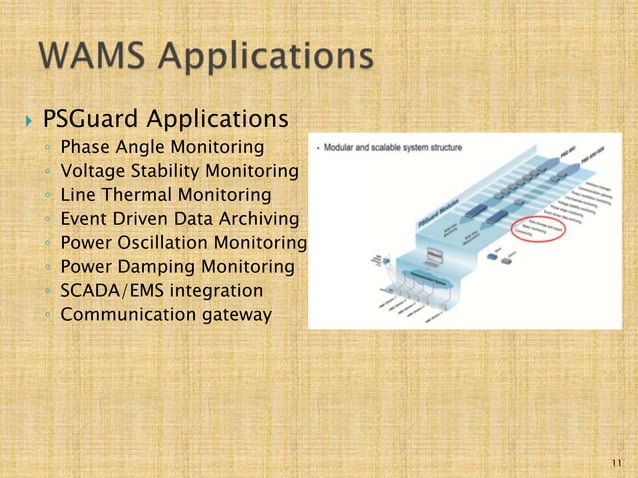WIDE AREA MONITORING SYSTEMS(WAMS) | PPTX | Operating Systems | Computer Software and Applications