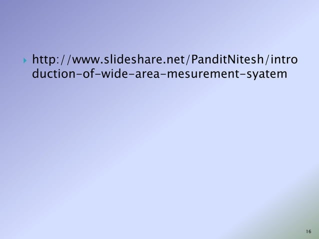 WIDE AREA MONITORING SYSTEMS(WAMS) | PPTX | Operating Systems ...