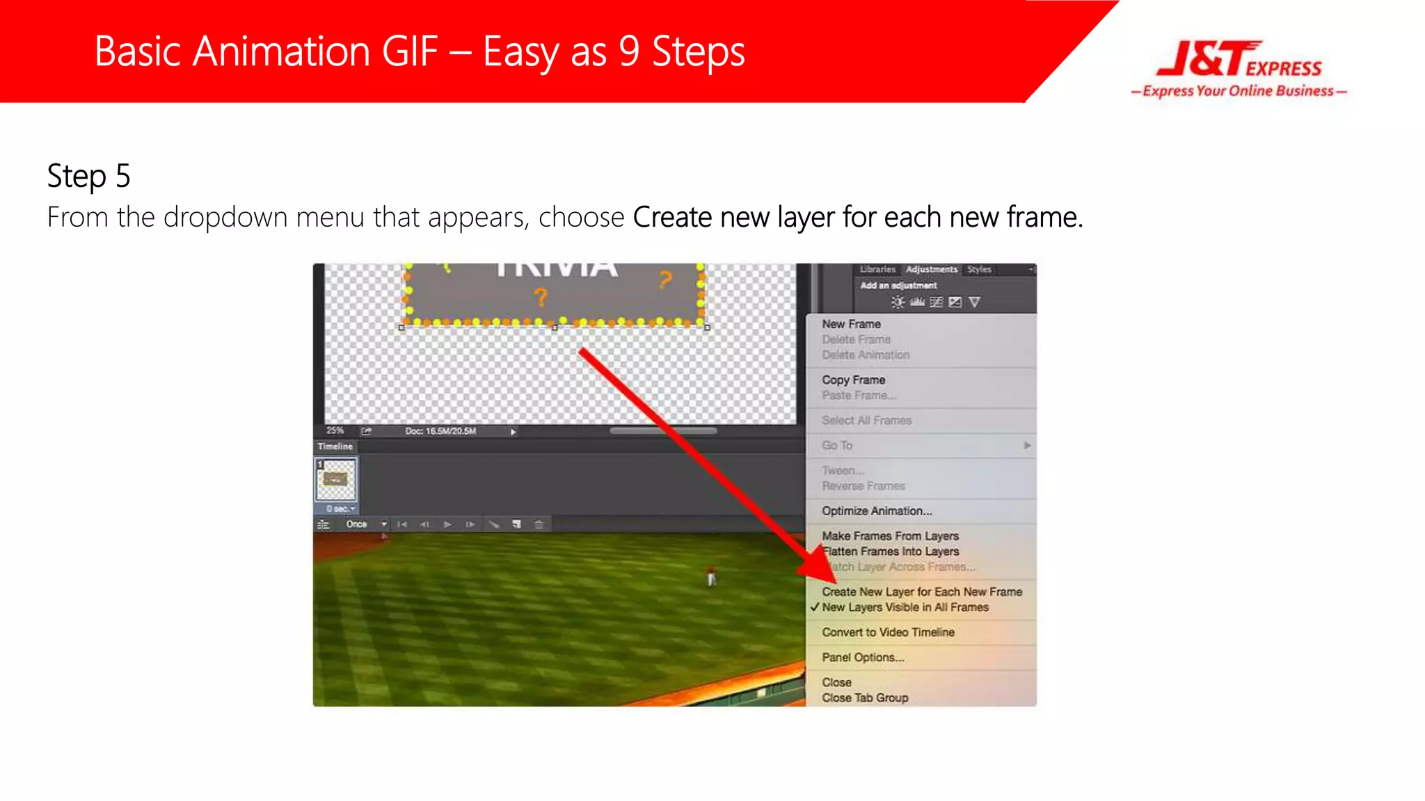 Basic After Effect & Animation GIF (J&T Express) | PPTX