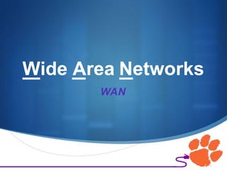 WAN technologies power point presentation | PPTX