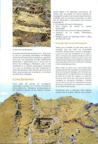 MATAGUA: DEL CAMINO RITUAL AL CAMINO HISTÓRICO LA RUTA DE MANQO QHAPAQ ...