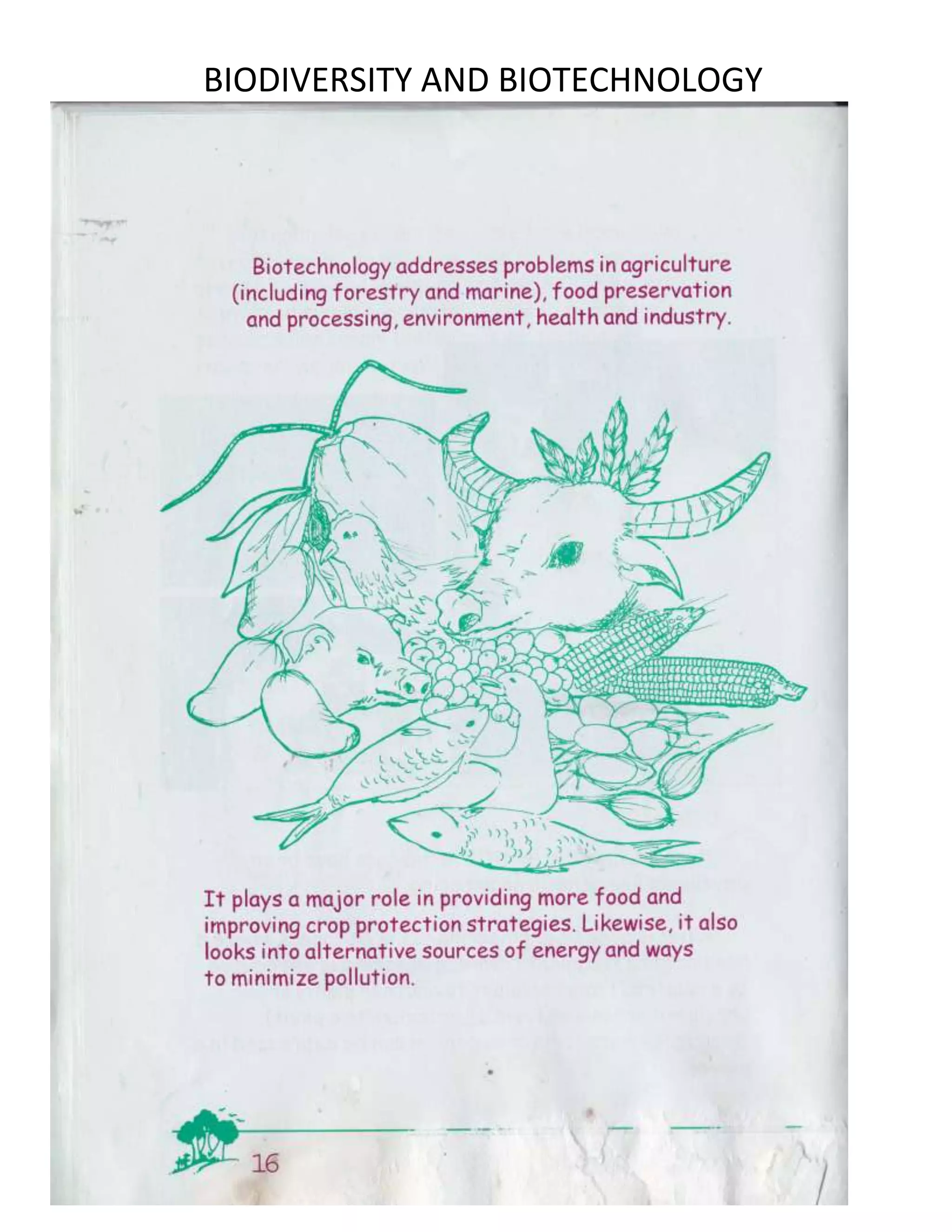 biodiversity and biotechnology | PDF