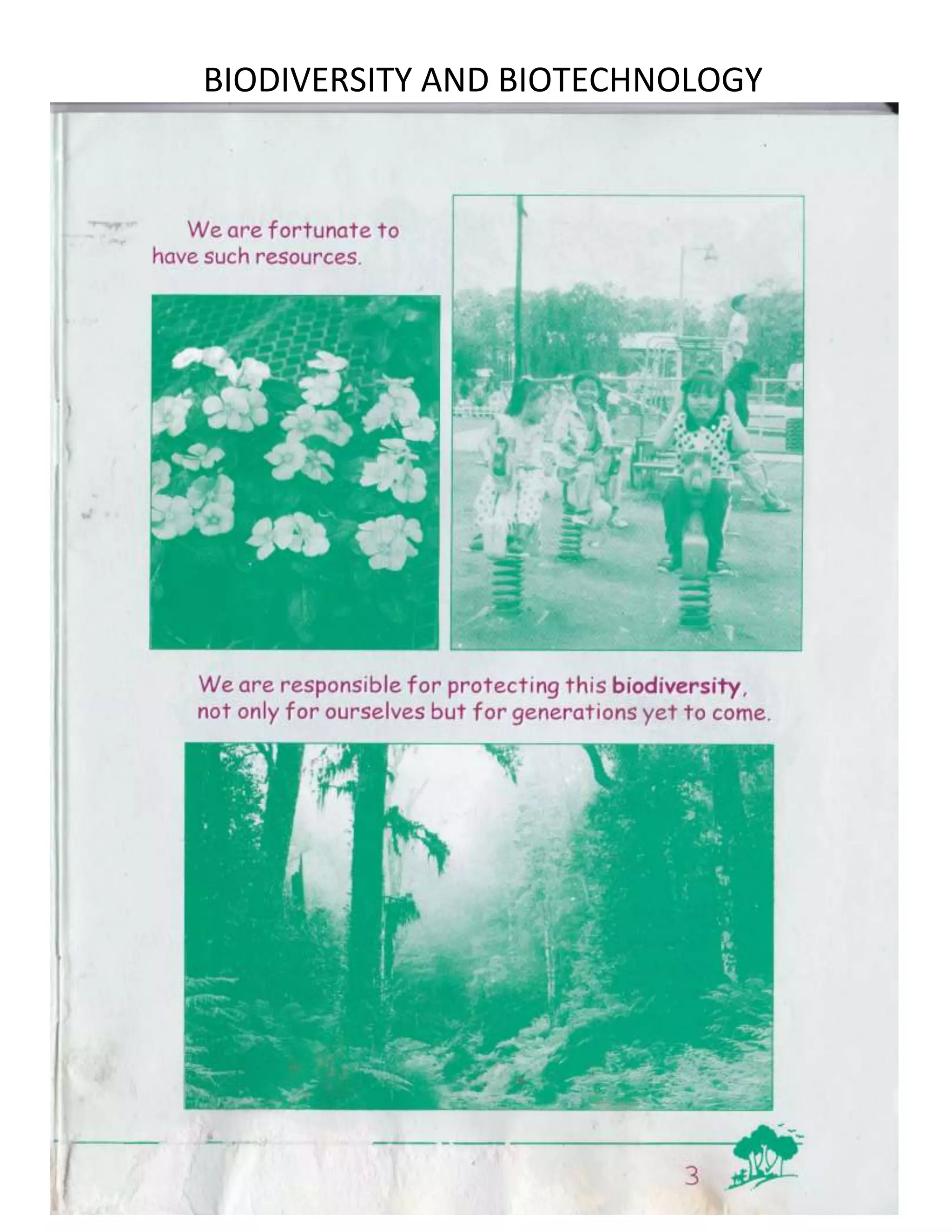 biodiversity and biotechnology | PDF