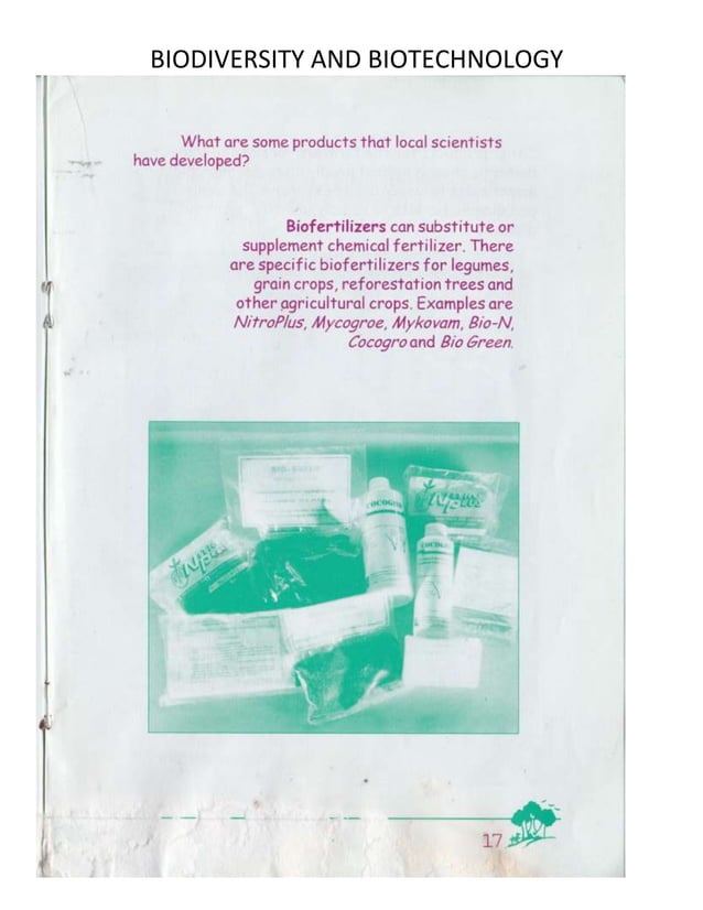 biodiversity and biotechnology | PDF