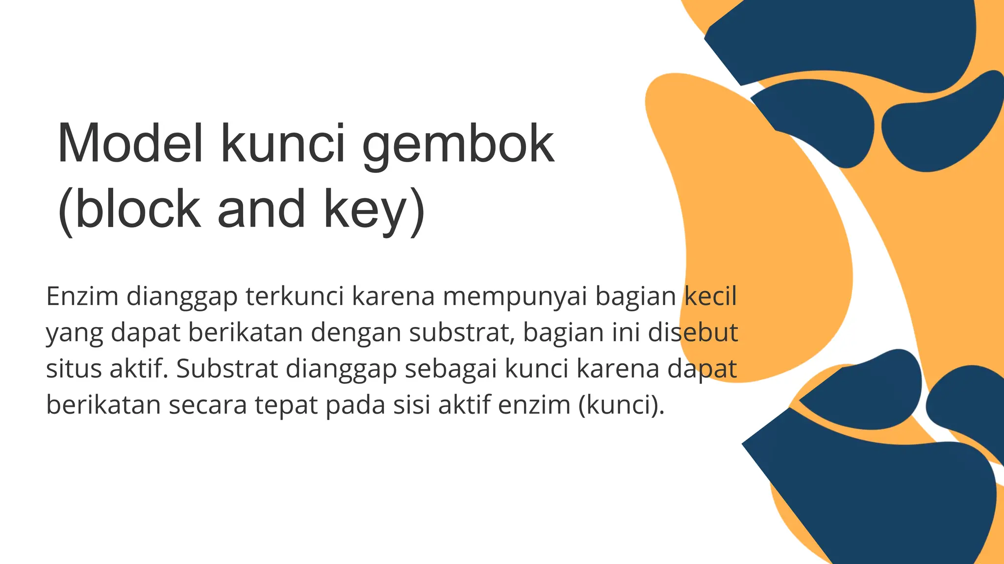 konsep aktivasi enzim dan cara kerja enzim | PPTX