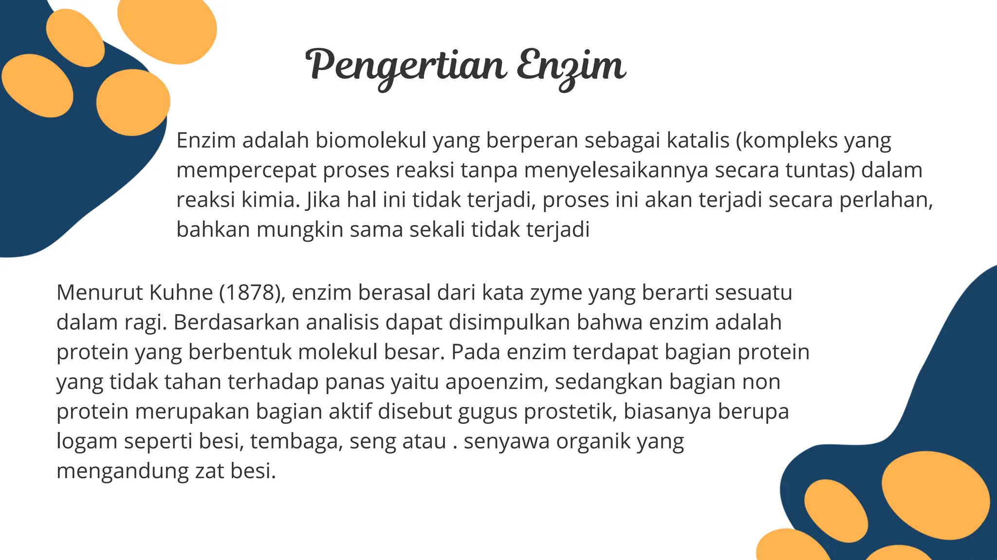 konsep aktivasi enzim dan cara kerja enzim | PPTX