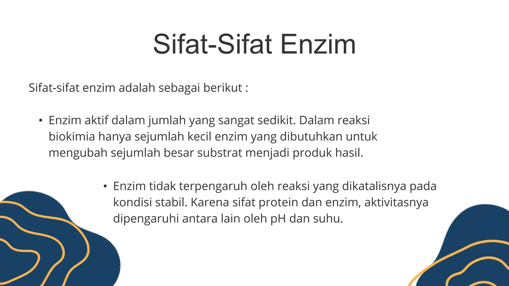 konsep aktivasi enzim dan cara kerja enzim | PPTX