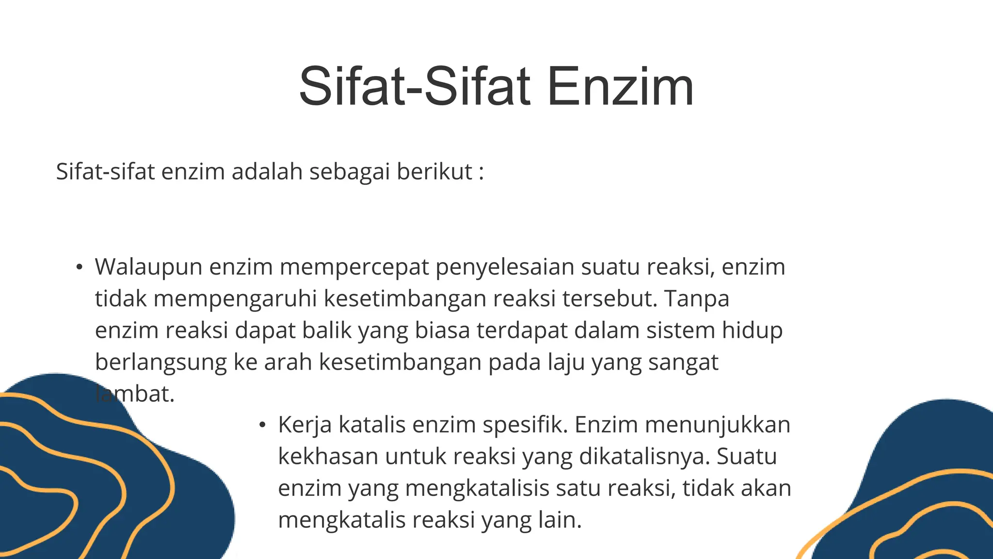 konsep aktivasi enzim dan cara kerja enzim | PPTX